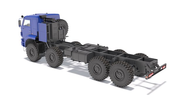 modelo 3d Camión Kamaz 6560 Azul - TurboSquid 2366177