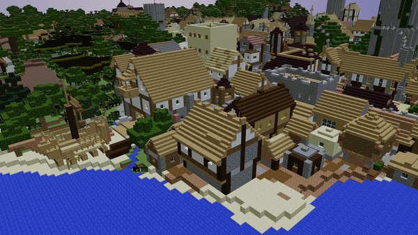 3D village minecraft - TurboSquid 1674846