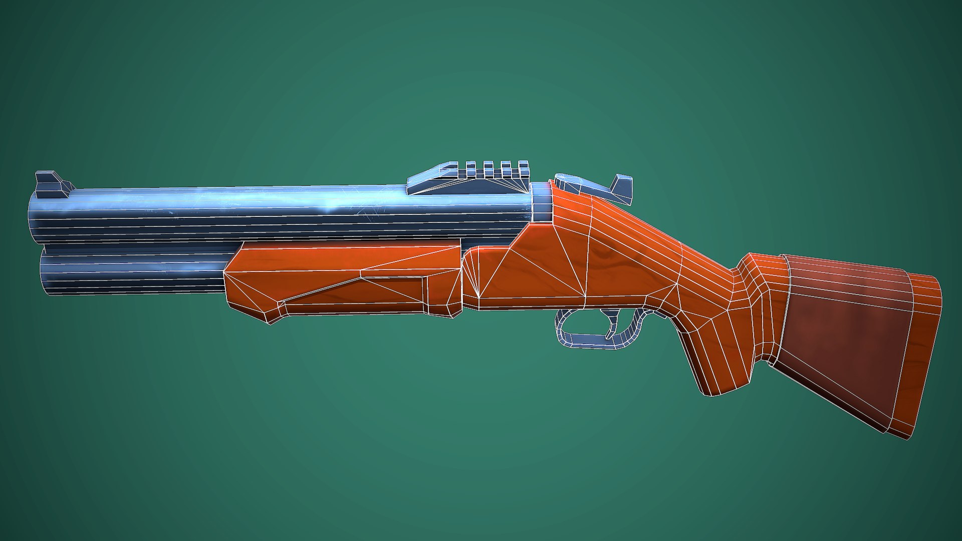 3D Stylized Weapon Hs-12 Shotgun - TurboSquid 1422379