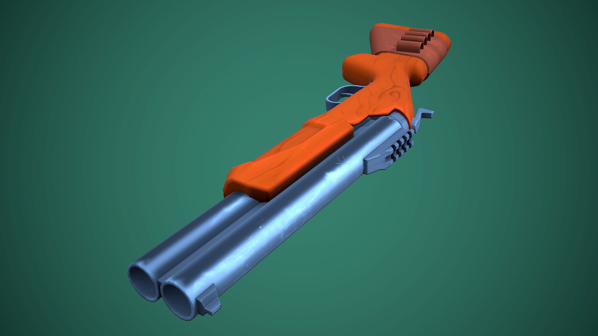 3D Stylized Weapon Hs-12 Shotgun - TurboSquid 1422379