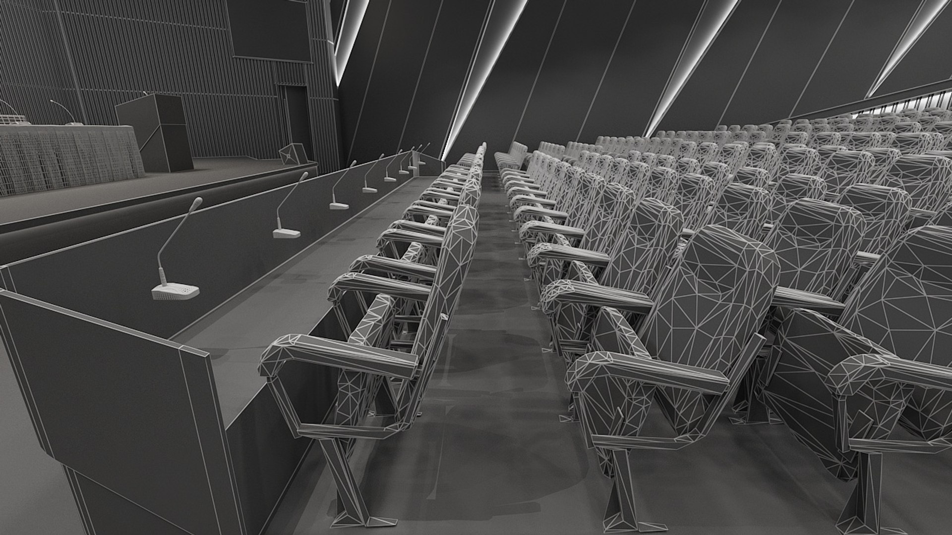 3D Conference Hall - TurboSquid 2128845