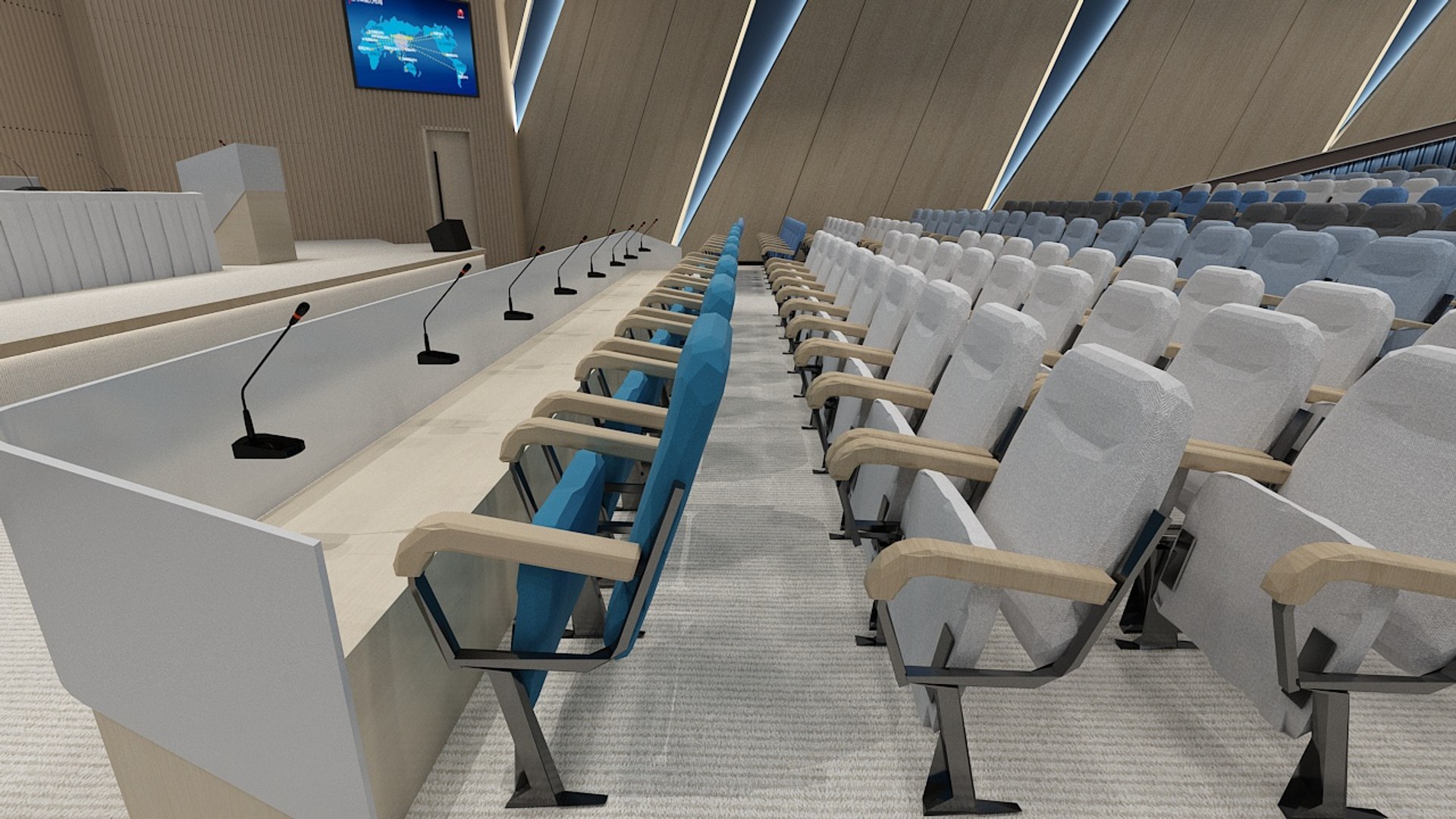 3D Conference Hall - TurboSquid 2128845