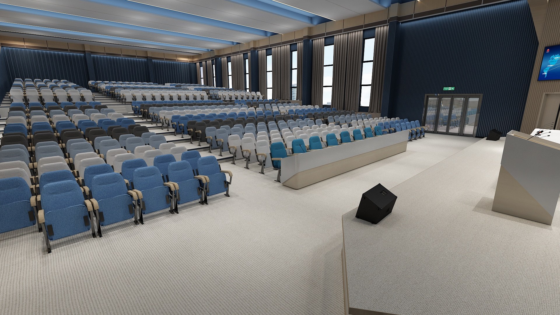 3D Conference Hall - TurboSquid 2128845