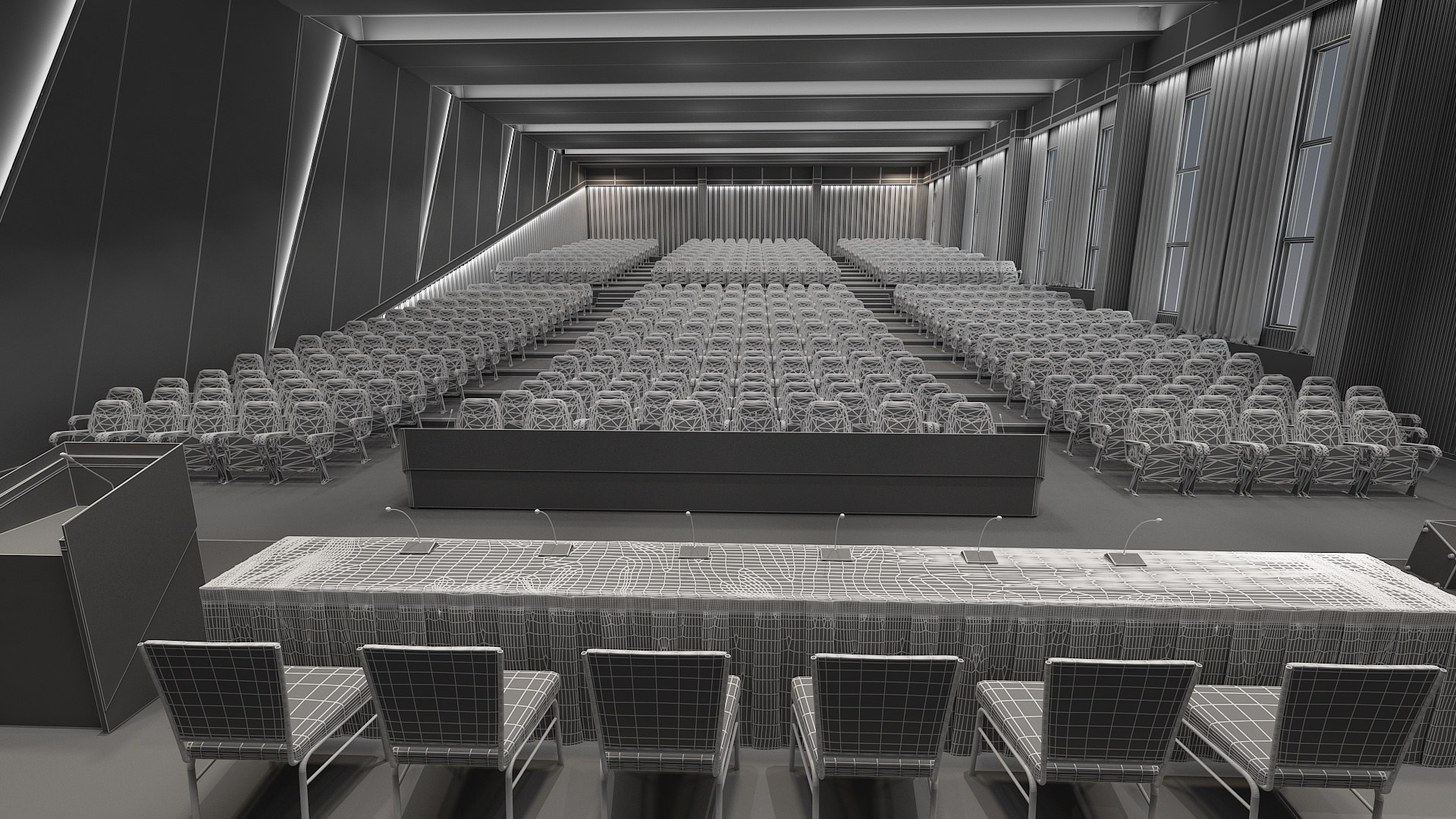 3D Conference Hall - TurboSquid 2128845