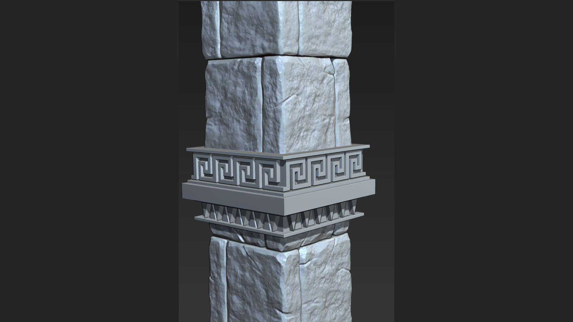 Aztec Pillar 3D - TurboSquid 2215411