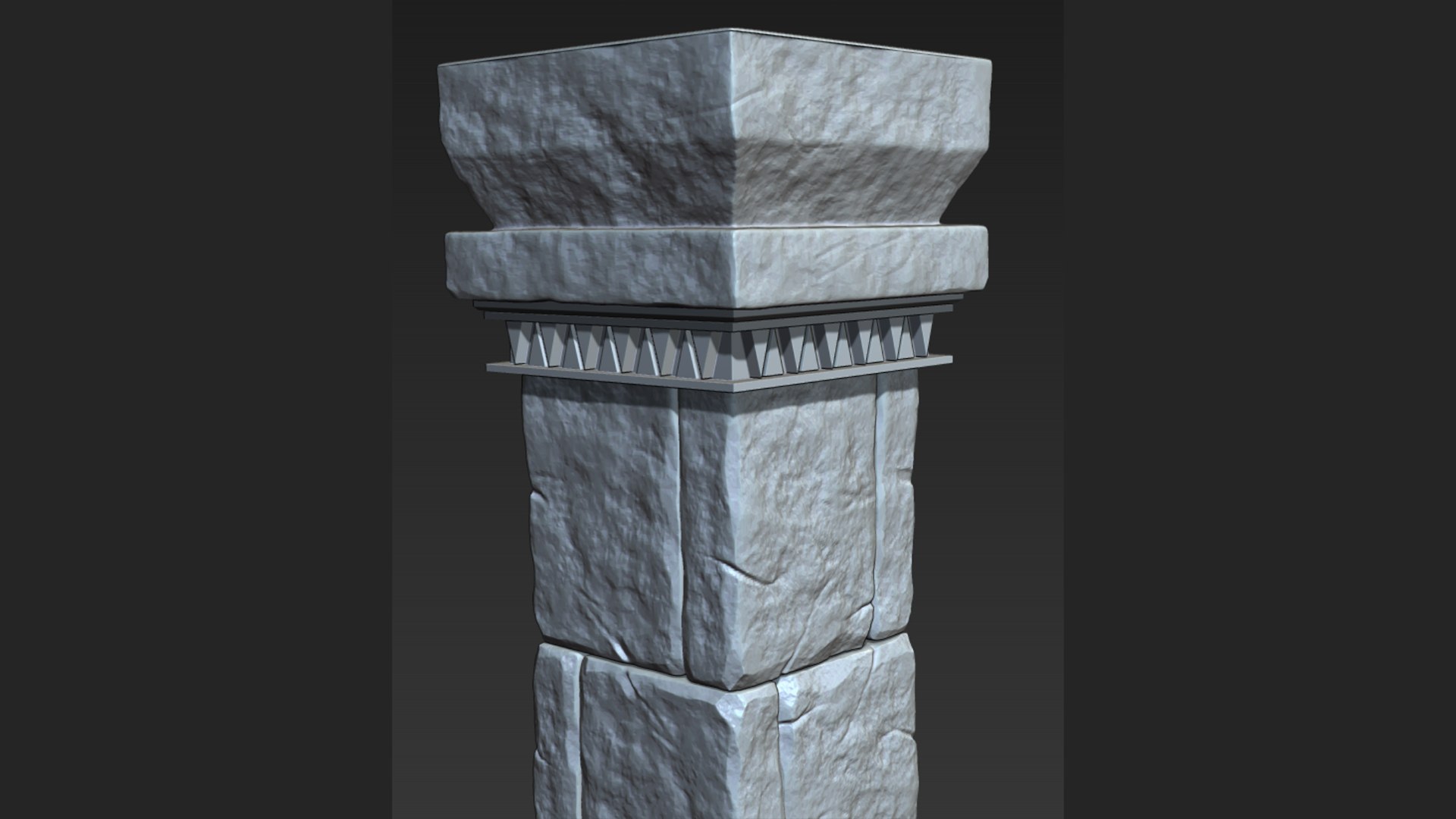 Aztec Pillar 3D - TurboSquid 2215411