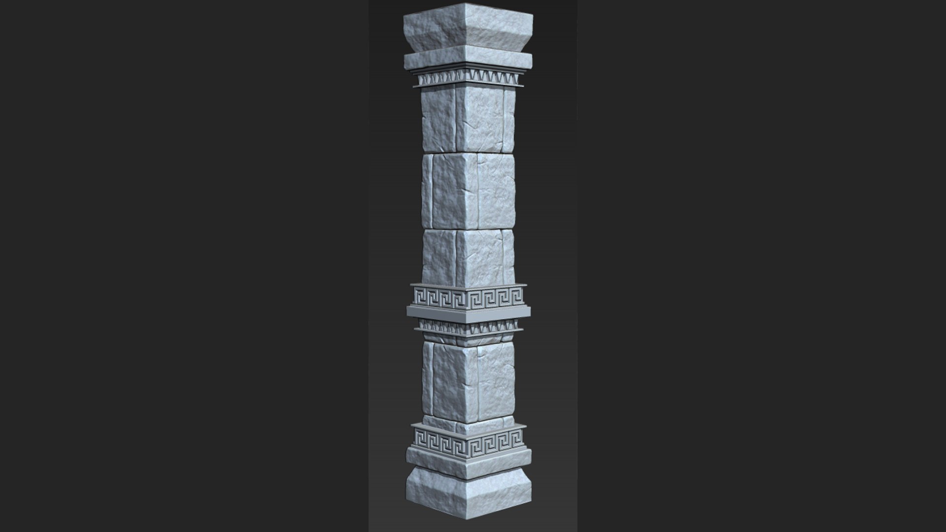 Aztec Pillar 3D - TurboSquid 2215411