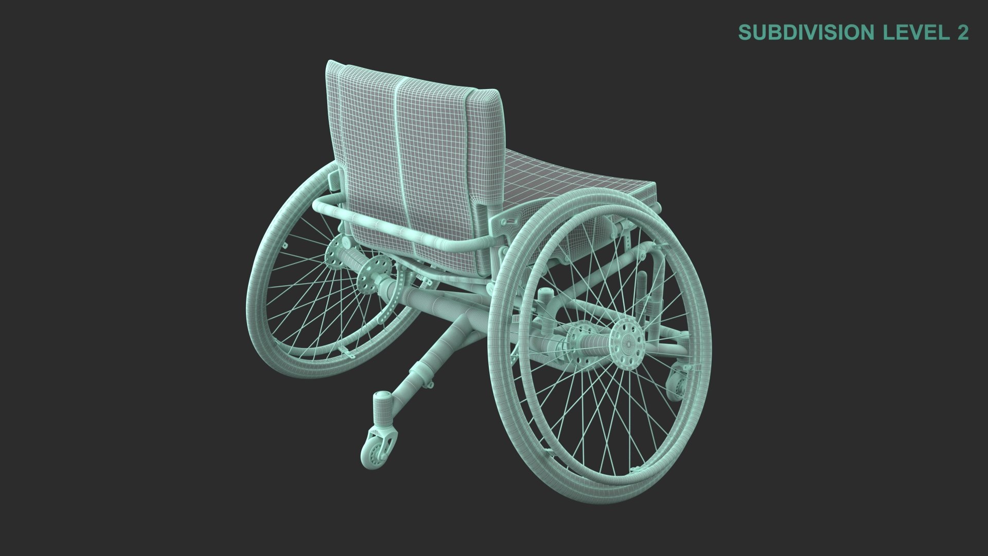 3D Sport Wheelchair - TurboSquid 2067990