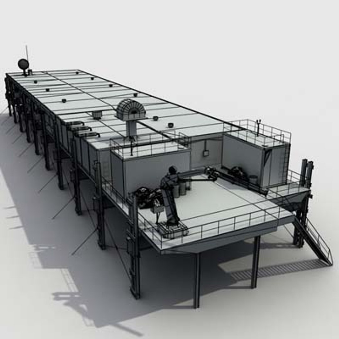 3d Model Antarctic Expedition Base Arctic