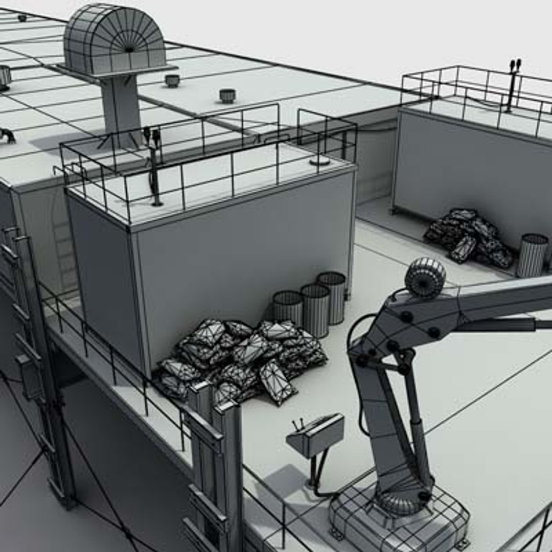 3d Model Antarctic Expedition Base Arctic