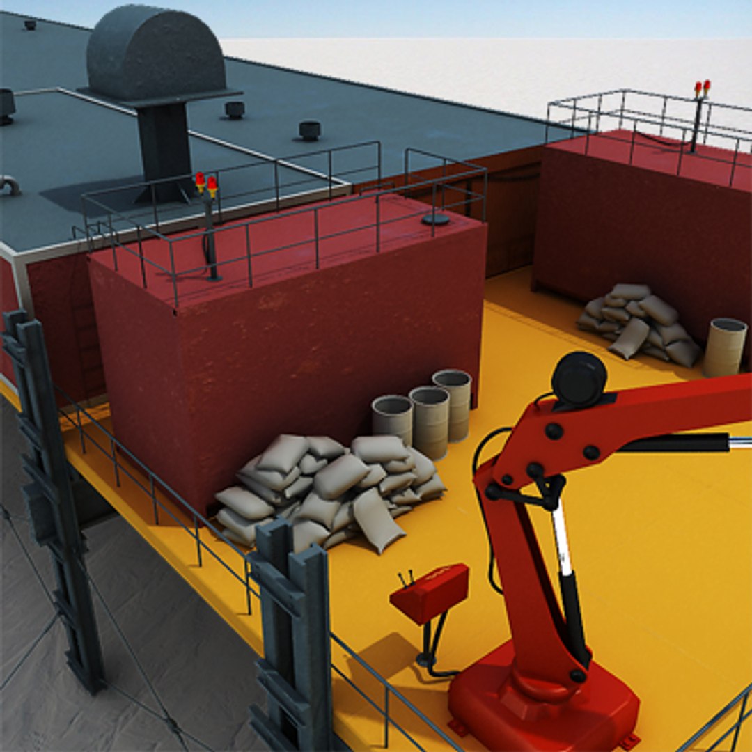 3d Model Antarctic Expedition Base Arctic