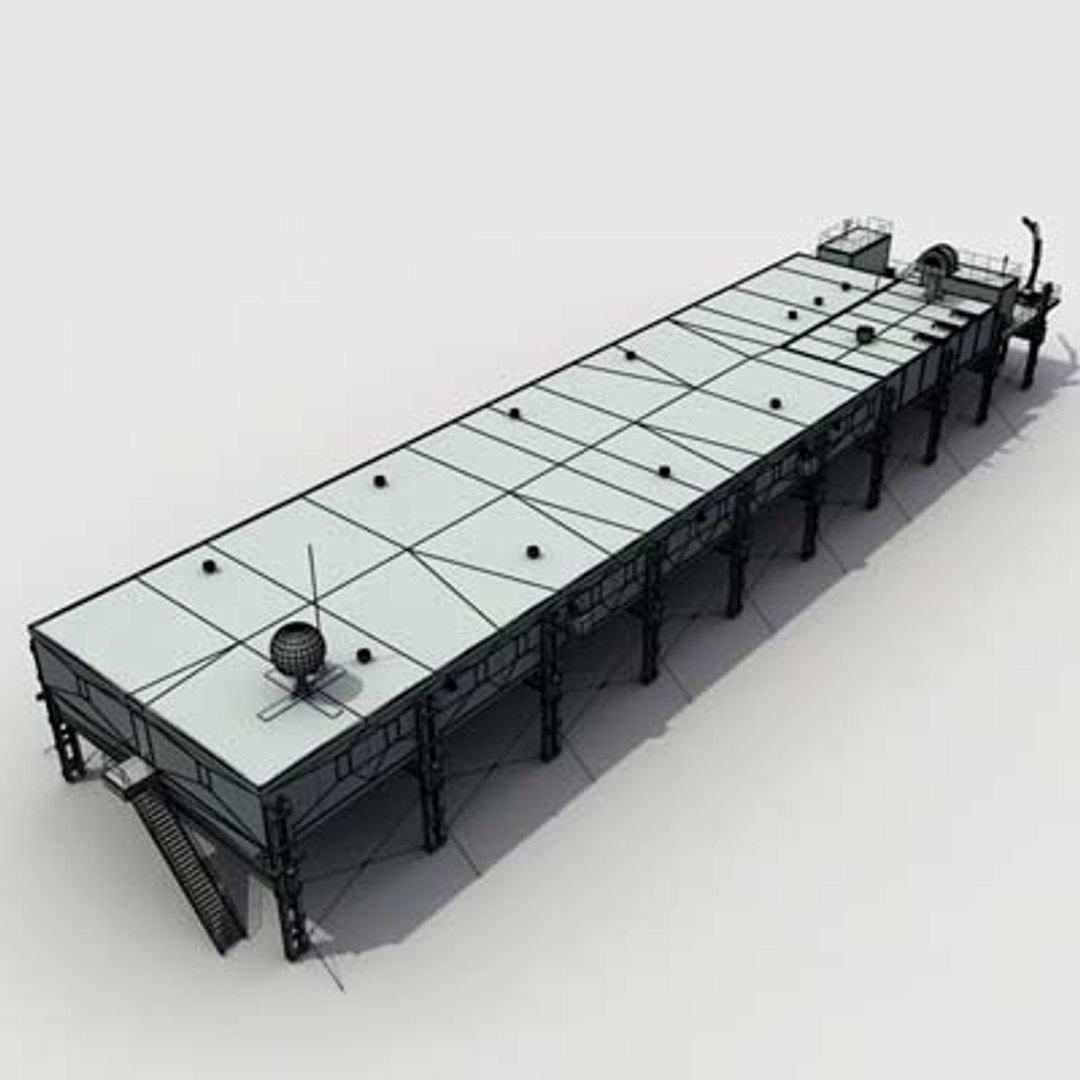 3d Model Antarctic Expedition Base Arctic