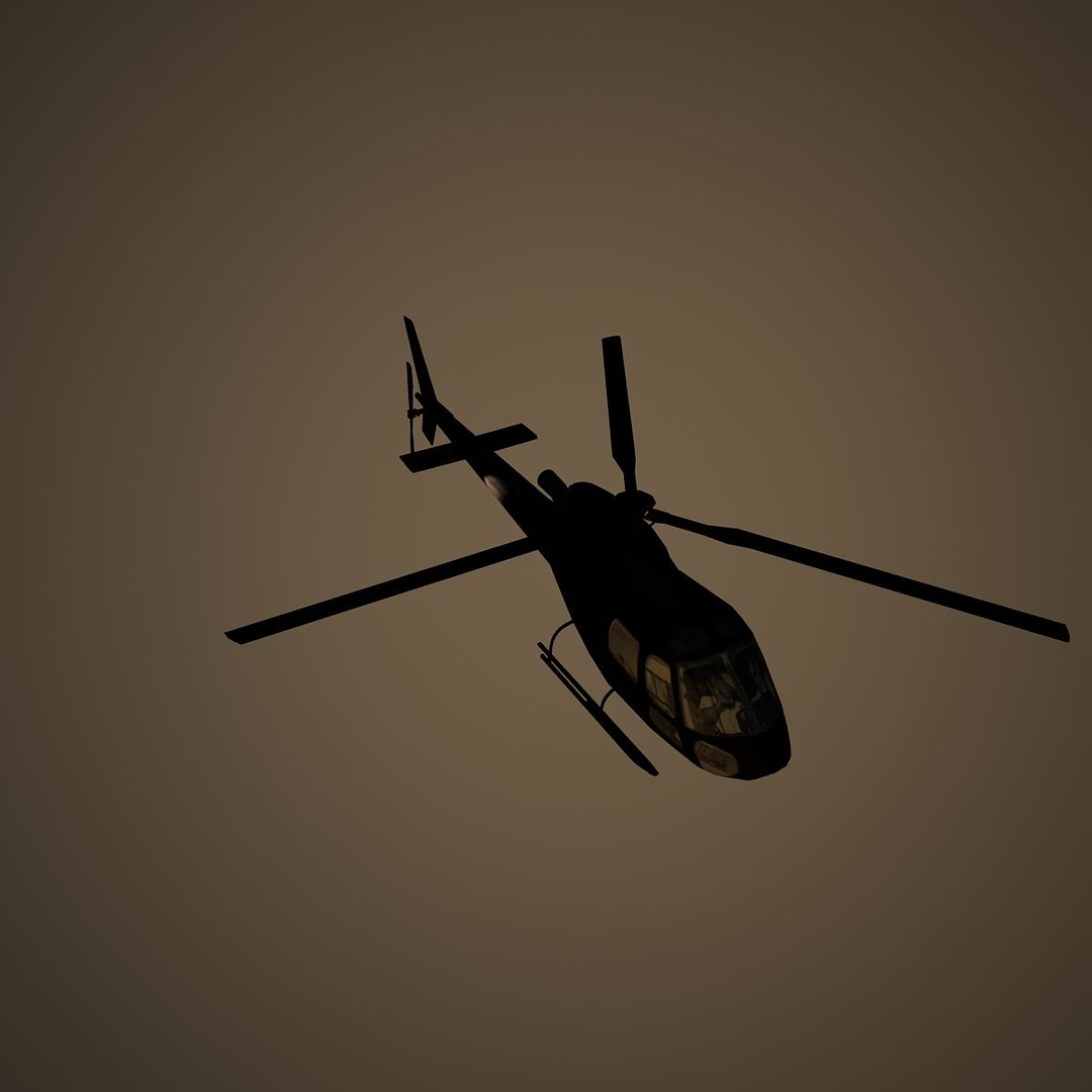 3d Model Of Aerospatiale Basic Helicopter