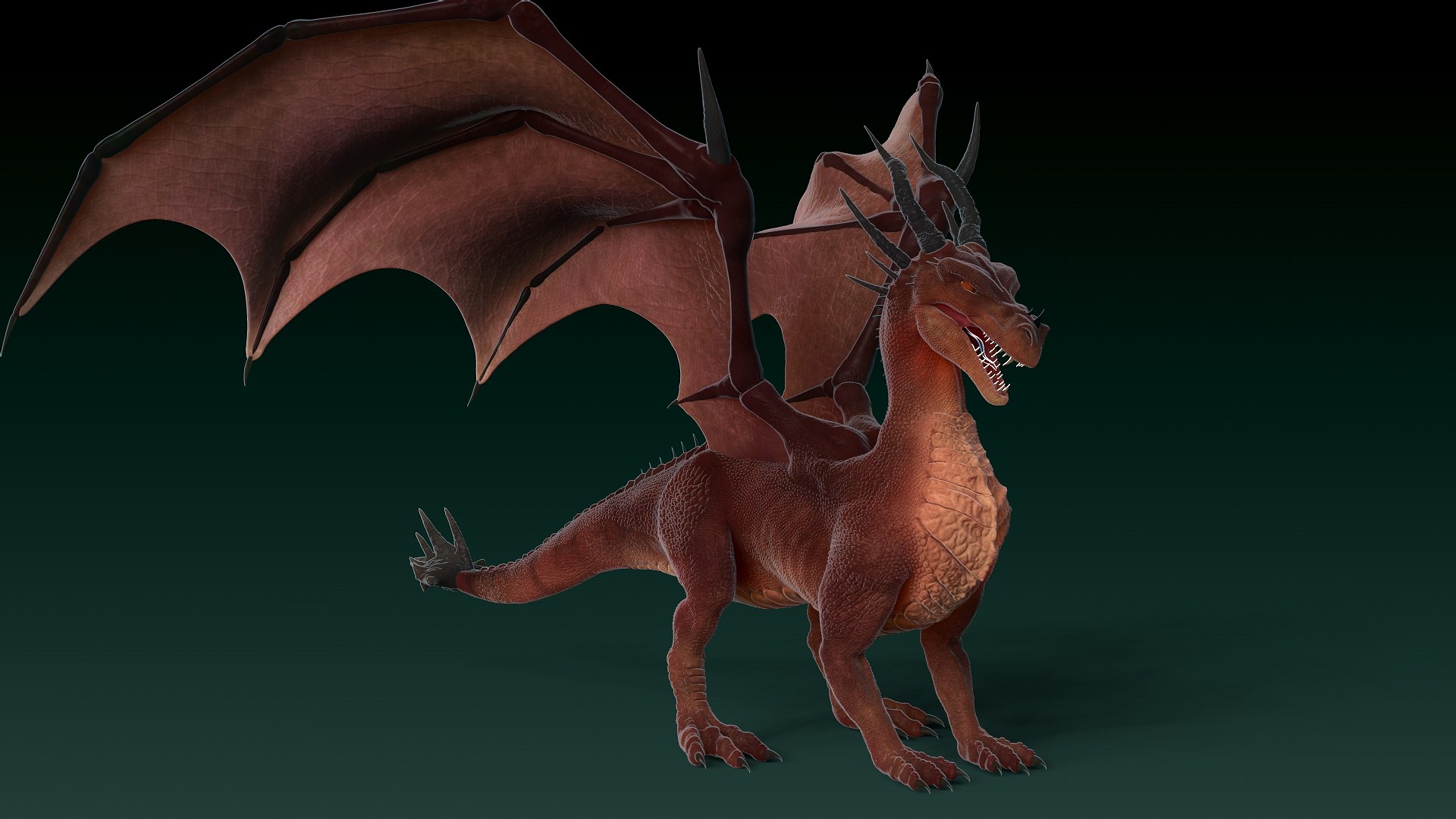 Red Dragon 3D Model - TurboSquid 1329970
