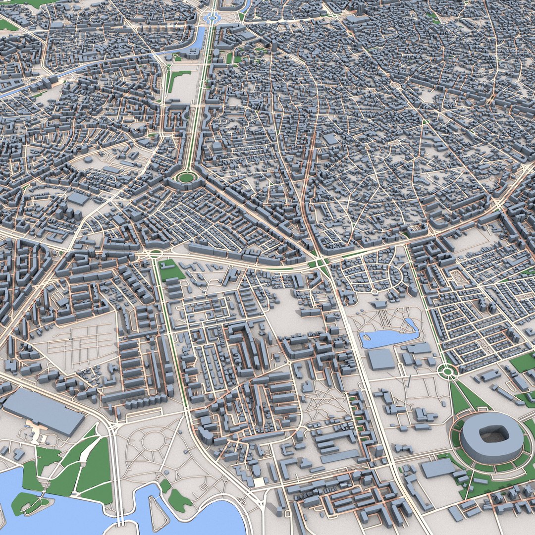 Bucharest City Romania 3D Model - TurboSquid 2295617