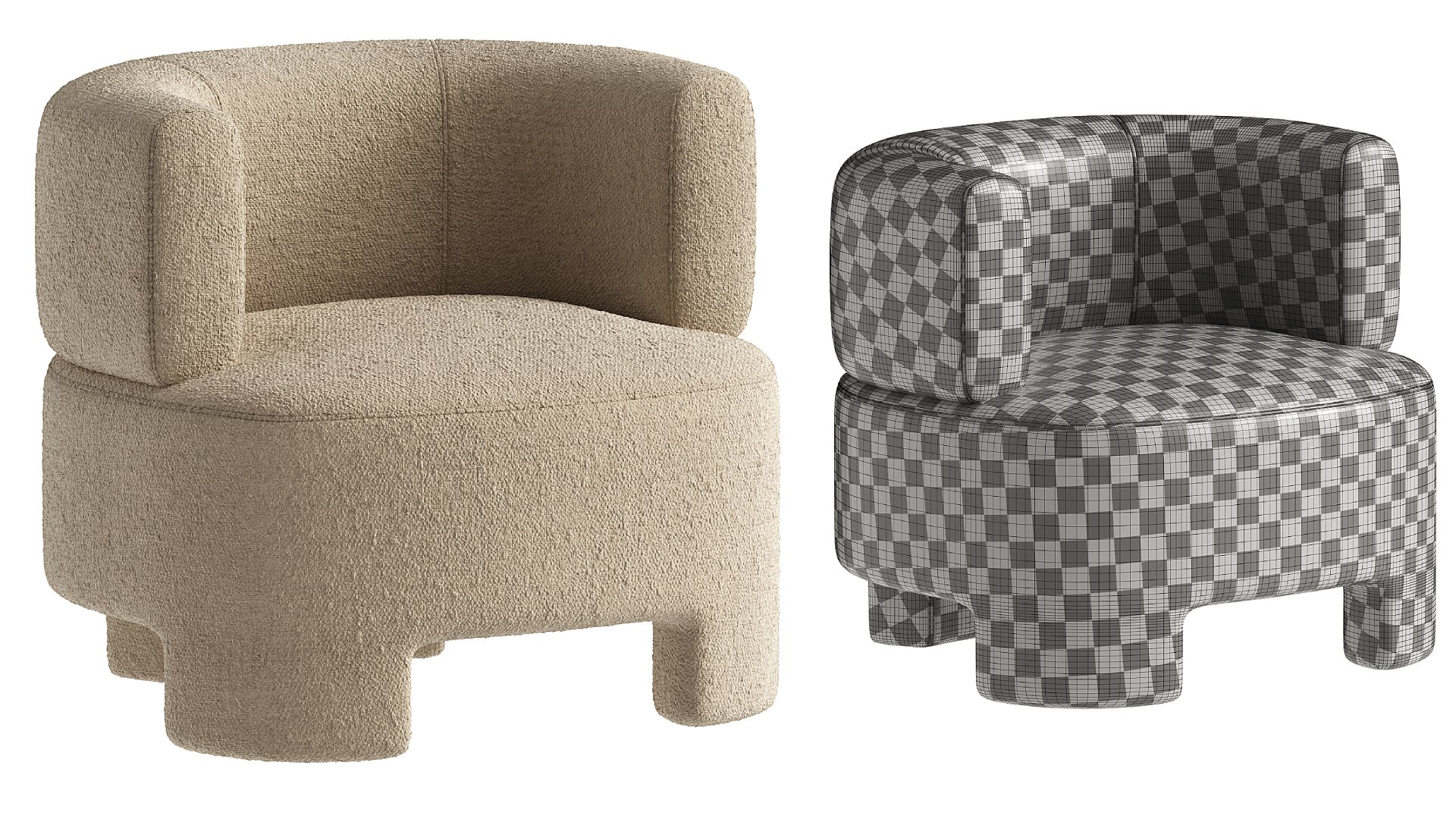 3D Model Darrel Armchair - TurboSquid 2198671