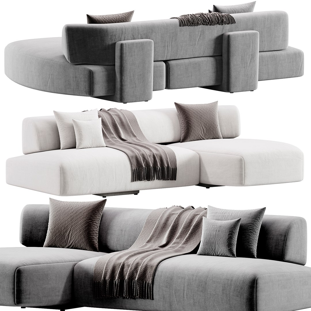 3D model Gogan Sofa By Moroso - TurboSquid 2163066