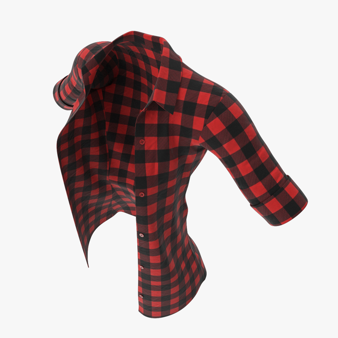 Stylized womens shirt 3D model - TurboSquid 1305728