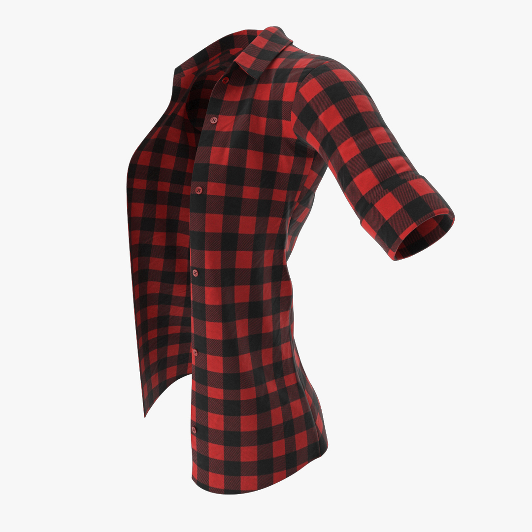 Stylized womens shirt 3D model - TurboSquid 1305728