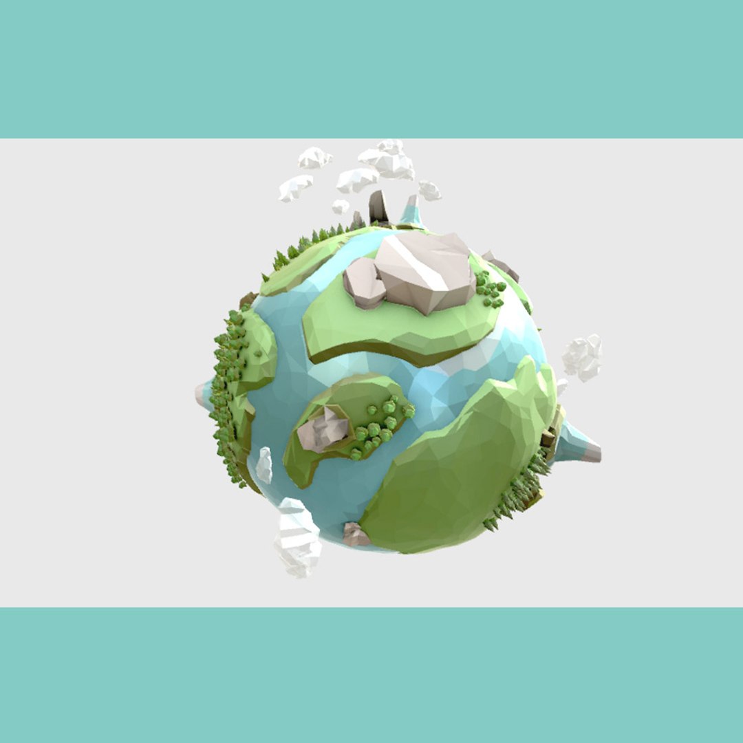 Cartoon Planet 3D Model - TurboSquid 1213539