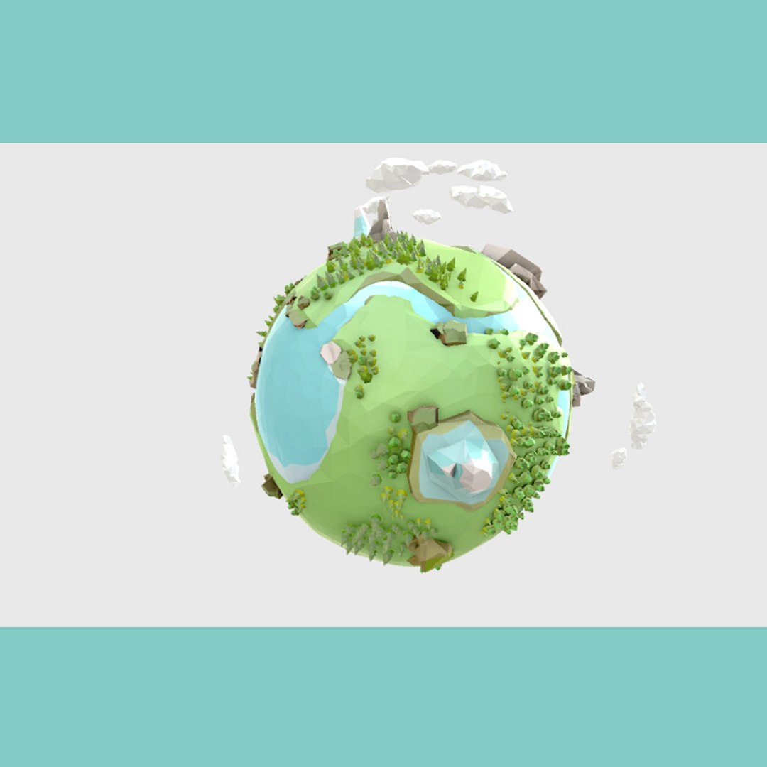 Cartoon Planet 3D Model - TurboSquid 1213539