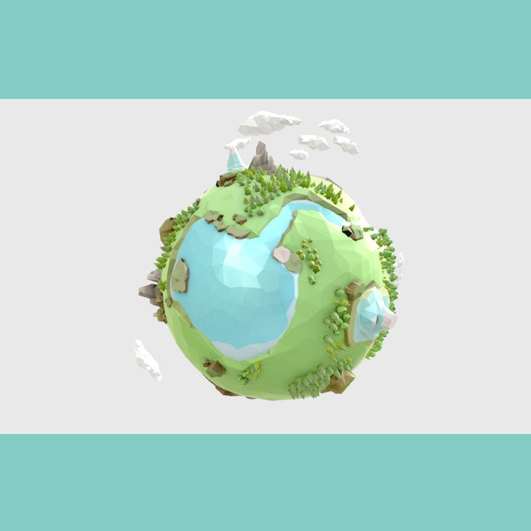 Cartoon Planet 3D Model - TurboSquid 1213539