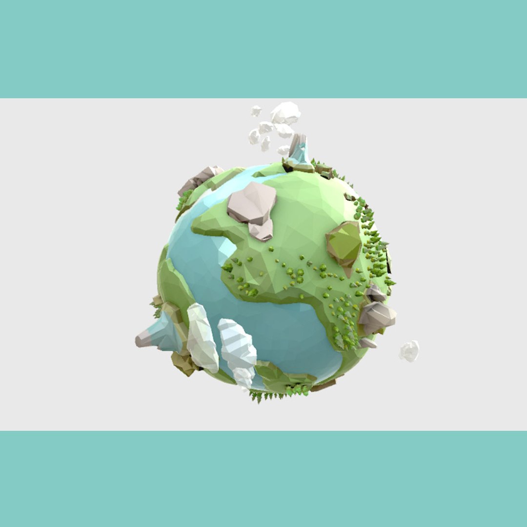 Cartoon Planet 3D Model - TurboSquid 1213539