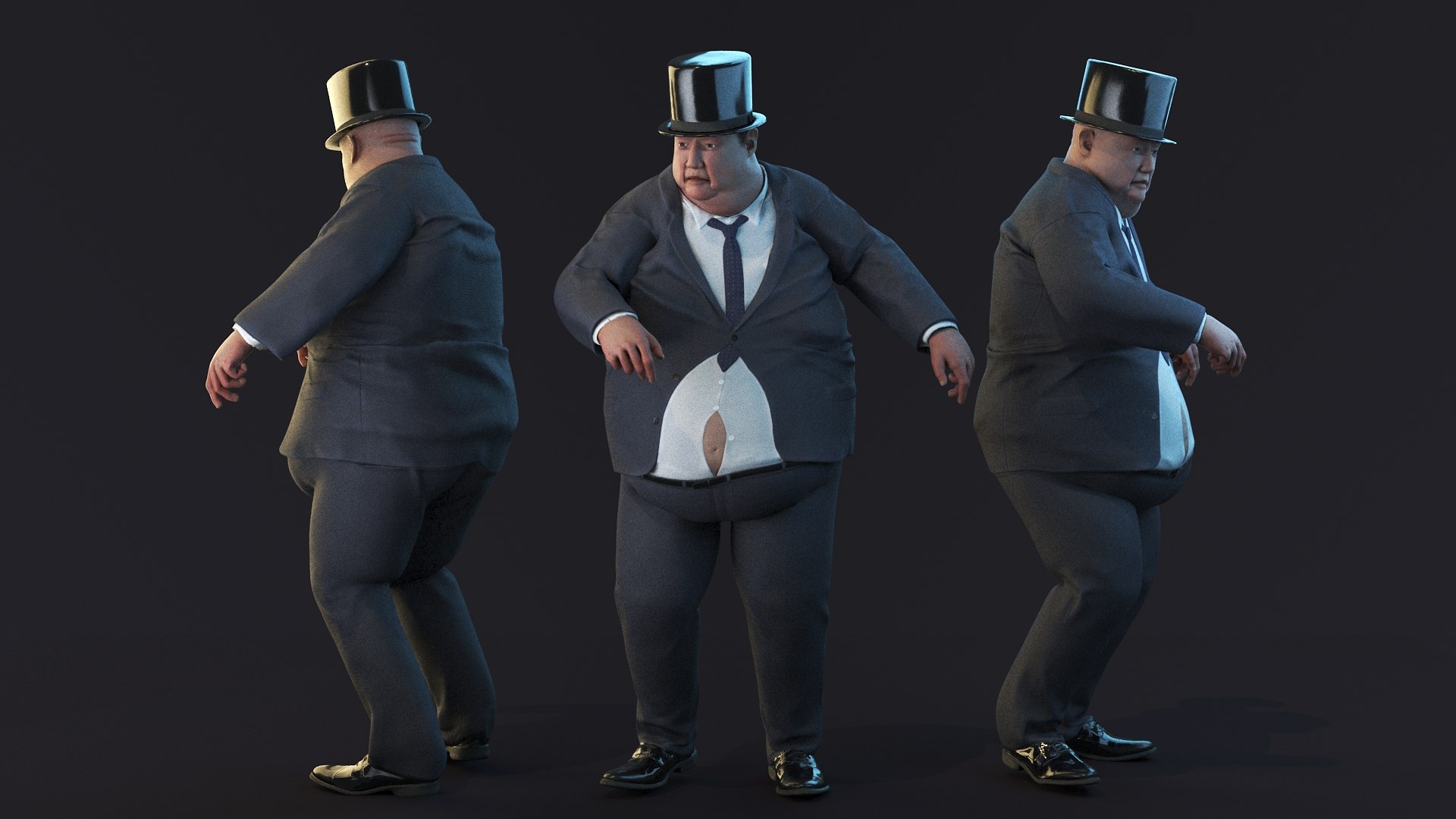 Big Obese Boss 3D Model - TurboSquid 2010547