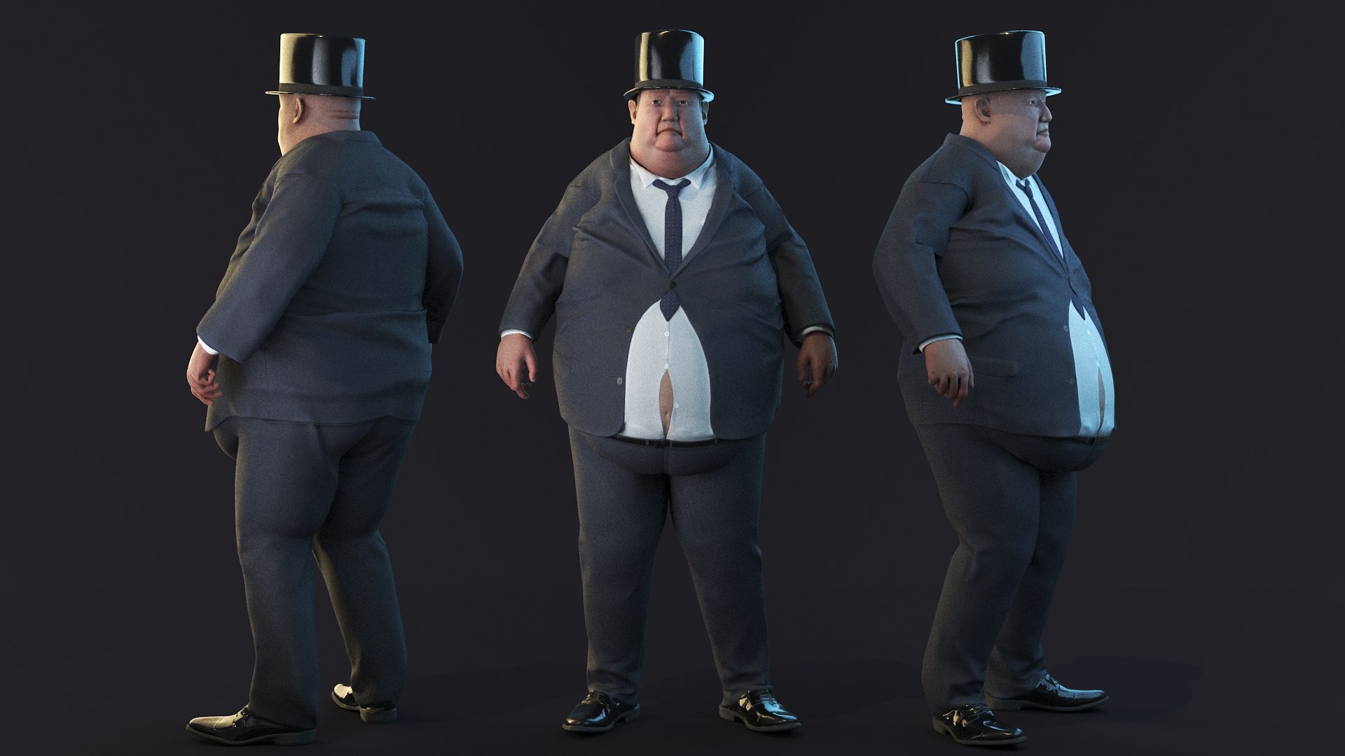 Big Obese Boss 3D Model - TurboSquid 2010547
