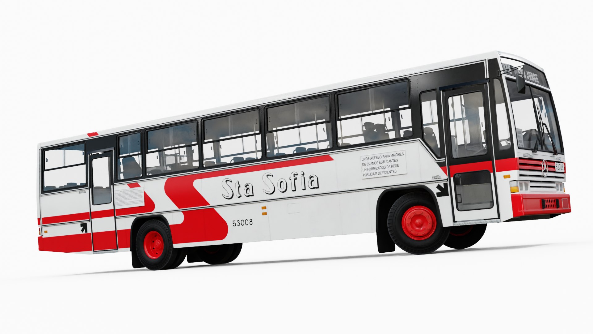 1991 Caio Padron Vitoria Santa Sofia MB OF-1318 3D Model - TurboSquid 2332417