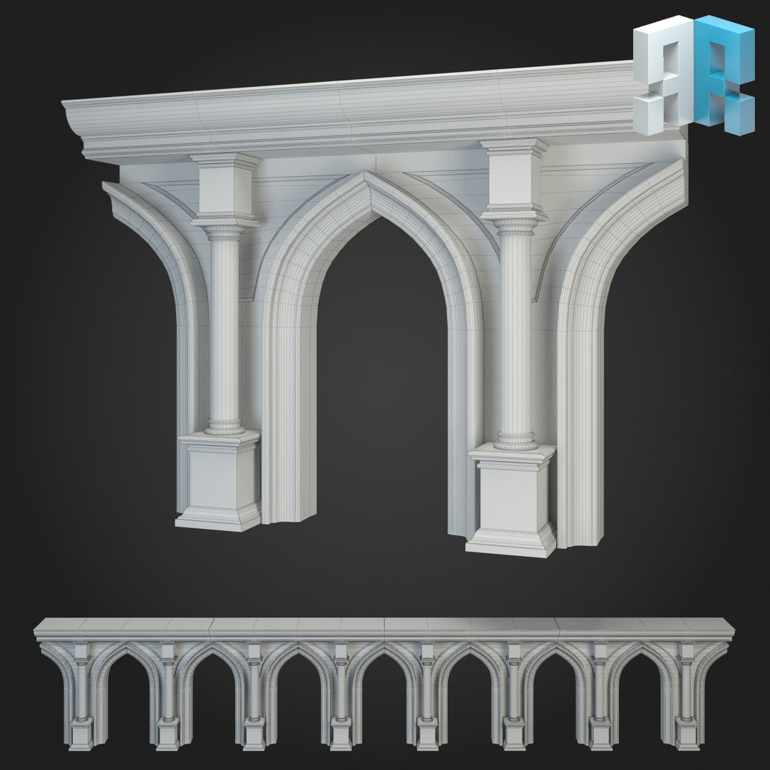 3d Model Of Architectural Modules