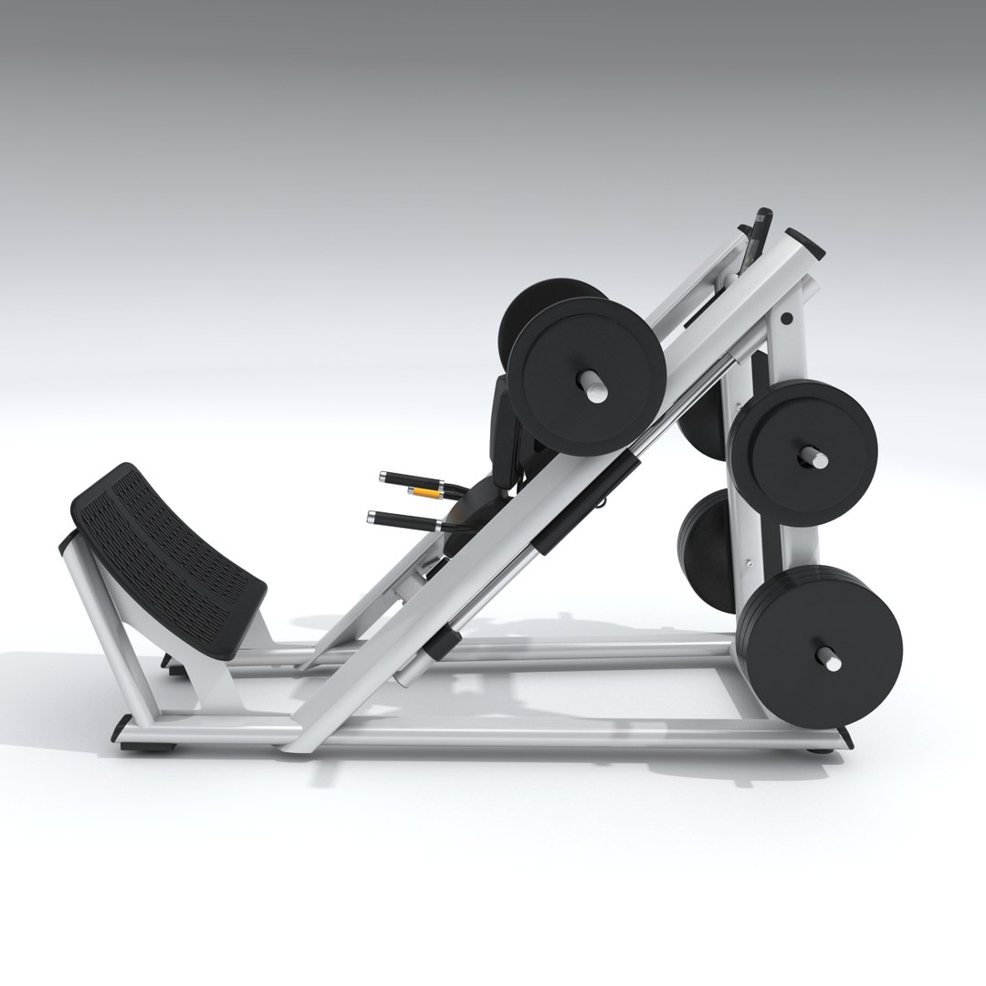 3d Precor Hack Squat Model