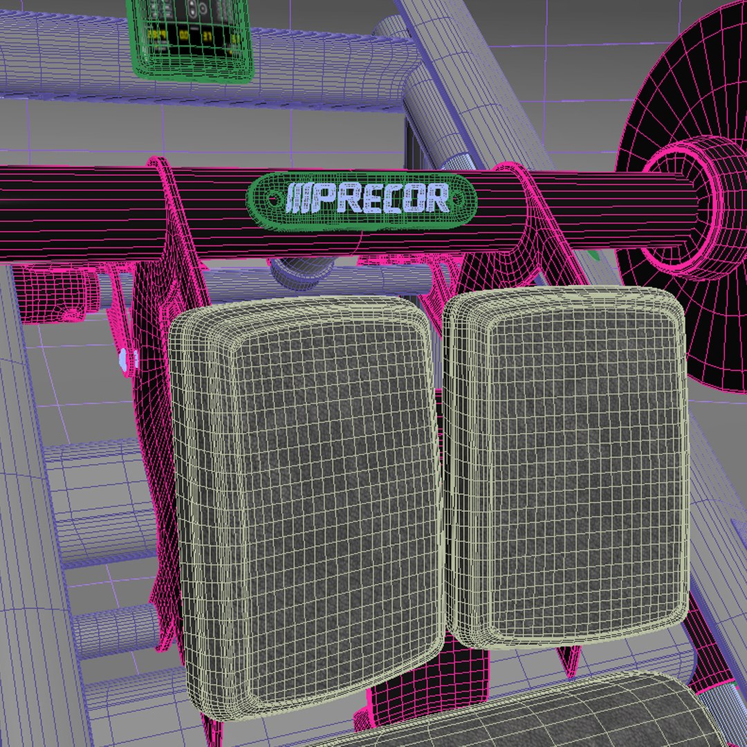 3d Precor Hack Squat Model