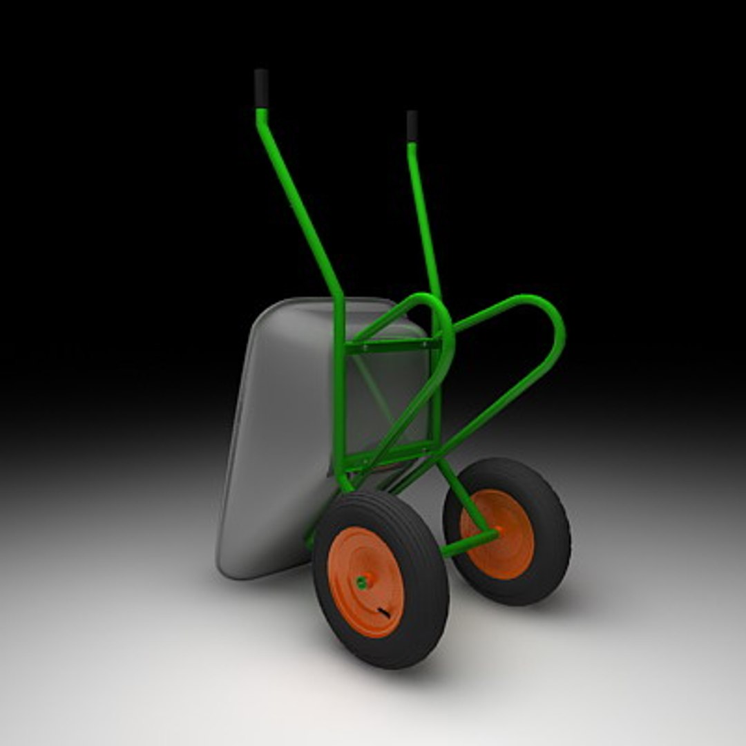 3d wheelbarrow model