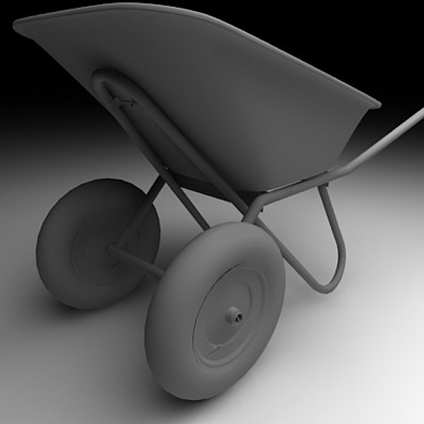 3d wheelbarrow model