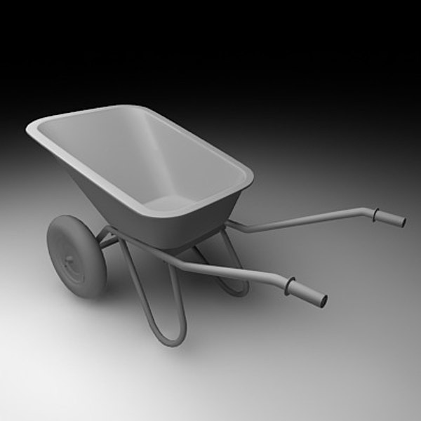 3d wheelbarrow model