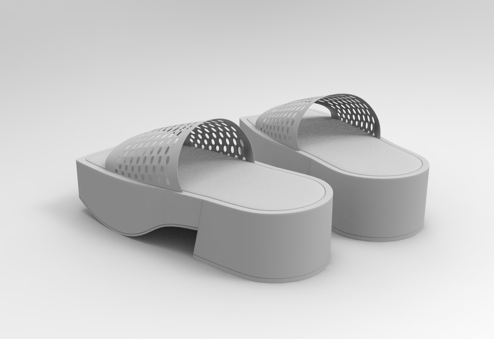 Knitted Platform Wedges 3D Model - TurboSquid 1960861