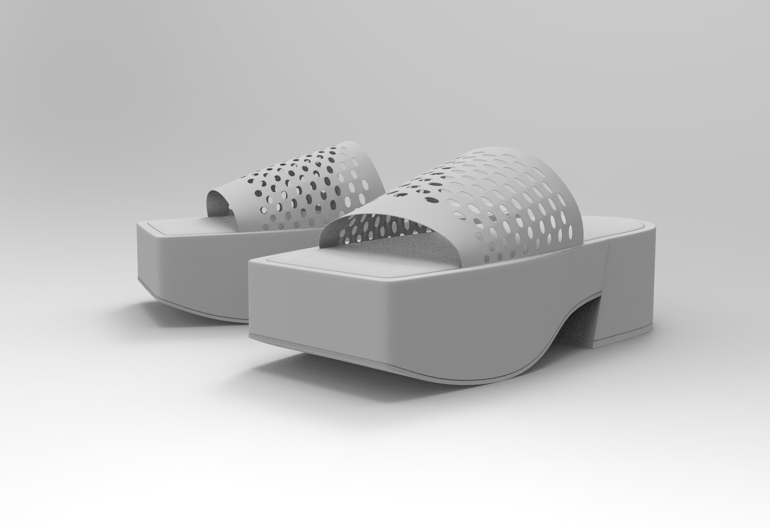 Knitted Platform Wedges 3D Model - TurboSquid 1960861