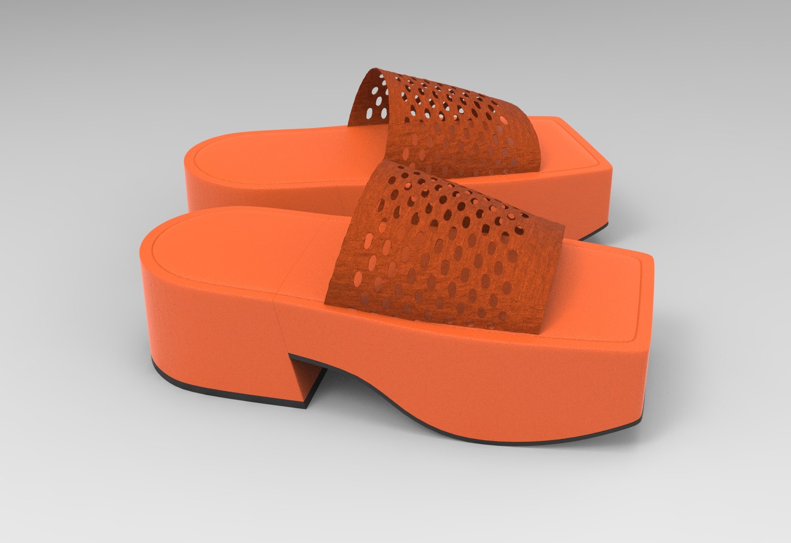Knitted Platform Wedges 3D Model - TurboSquid 1960861
