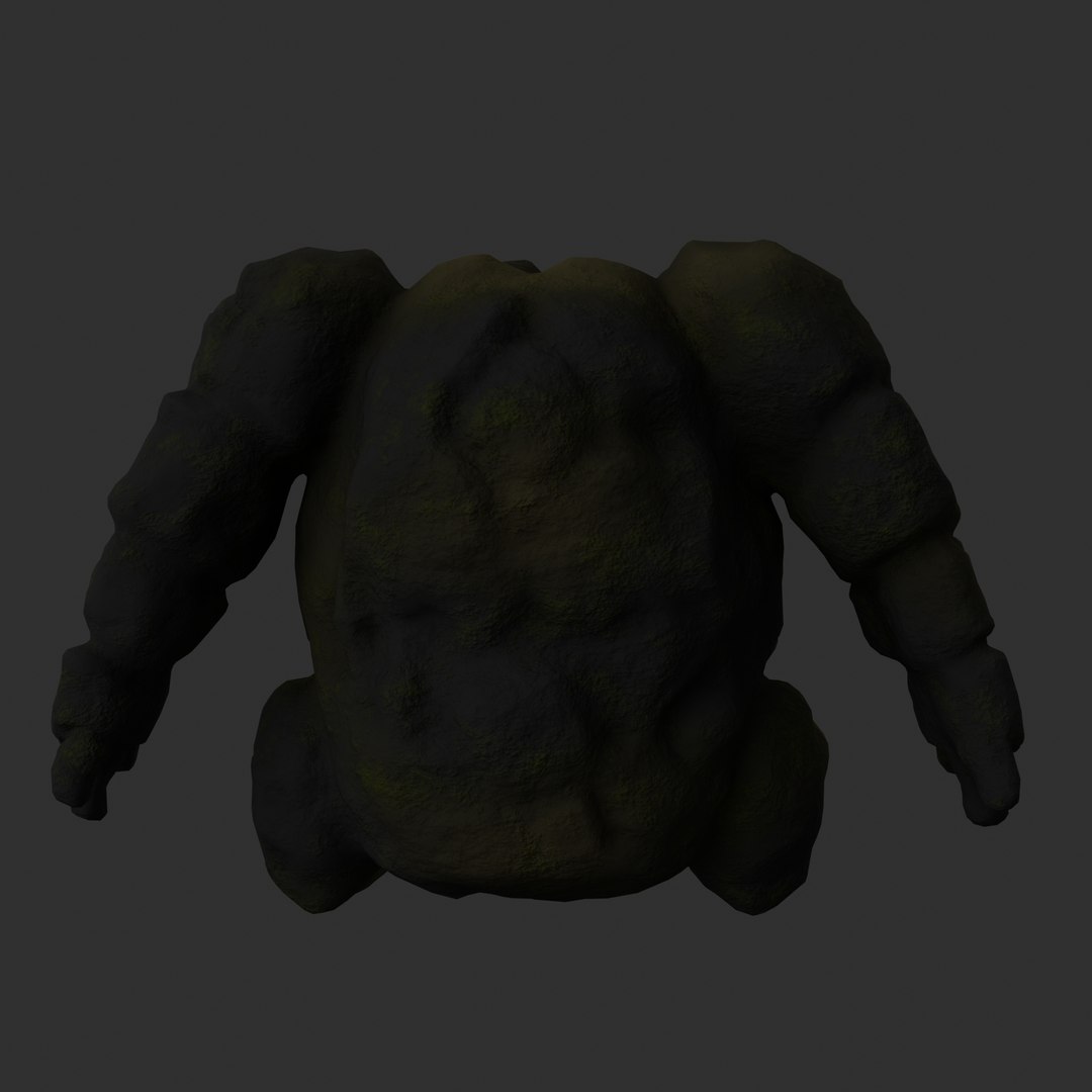 Stone Golem with Triangle Mesh Topology 3D model - TurboSquid 1814632