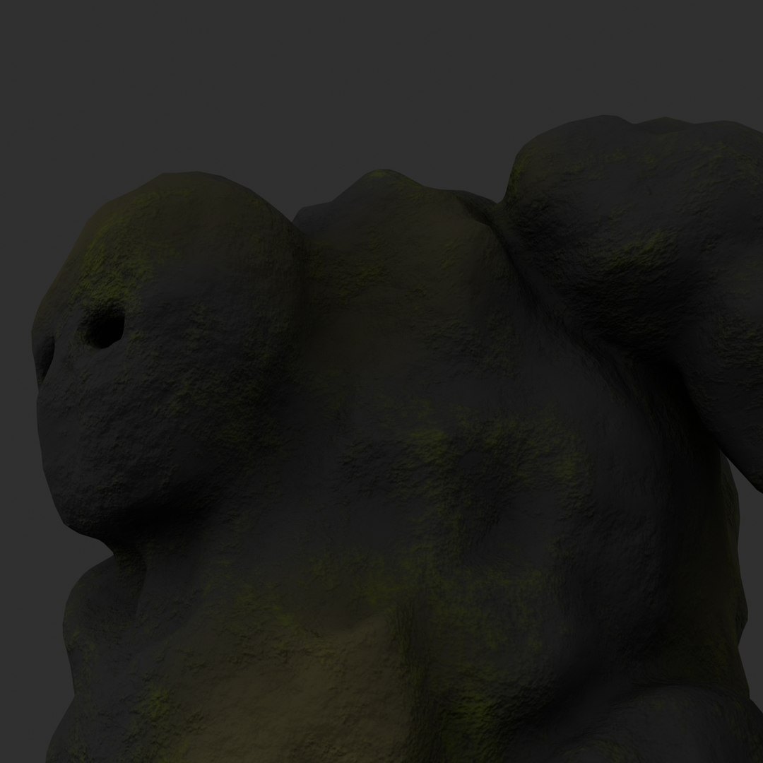 Stone Golem with Triangle Mesh Topology 3D model - TurboSquid 1814632