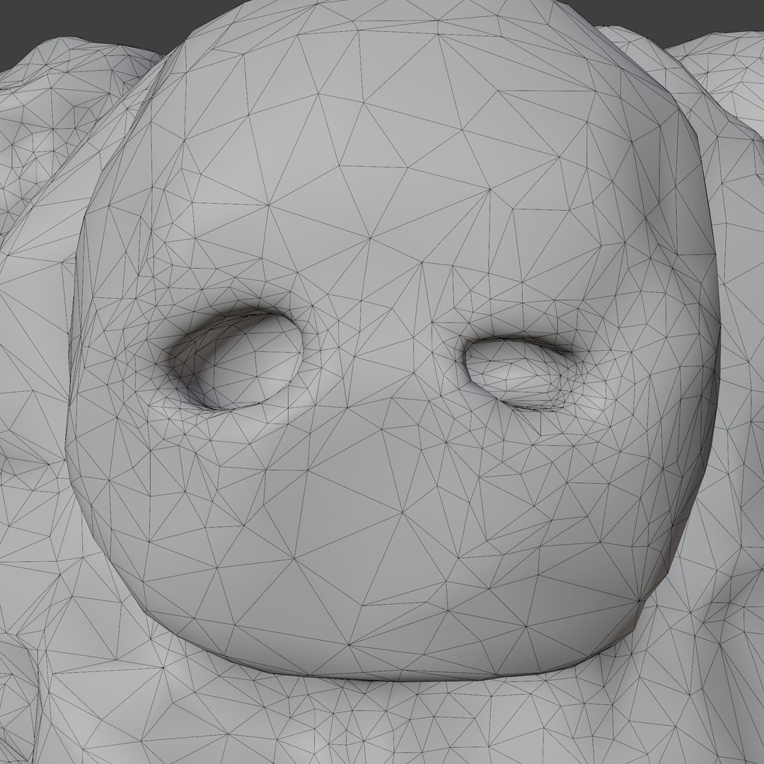 Stone Golem with Triangle Mesh Topology 3D model - TurboSquid 1814632