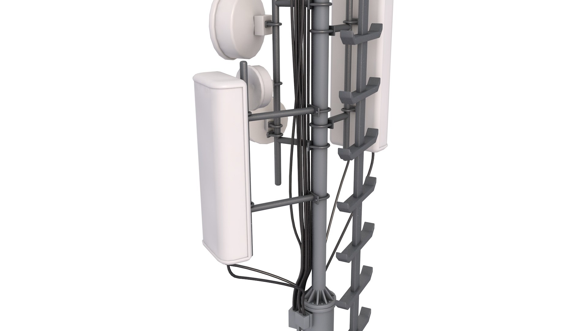 Large Cell Phone Tower 3D - TurboSquid 1970980