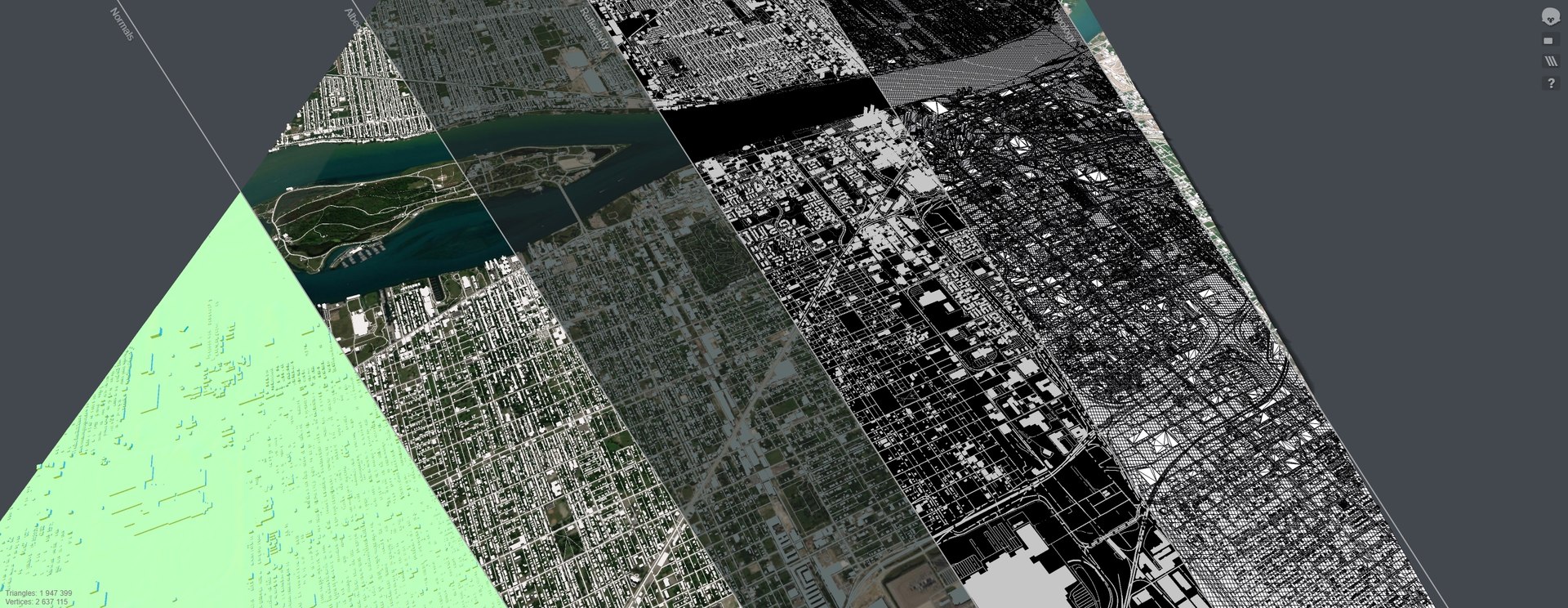 3D model Cityscape Detroit USA - TurboSquid 1758752