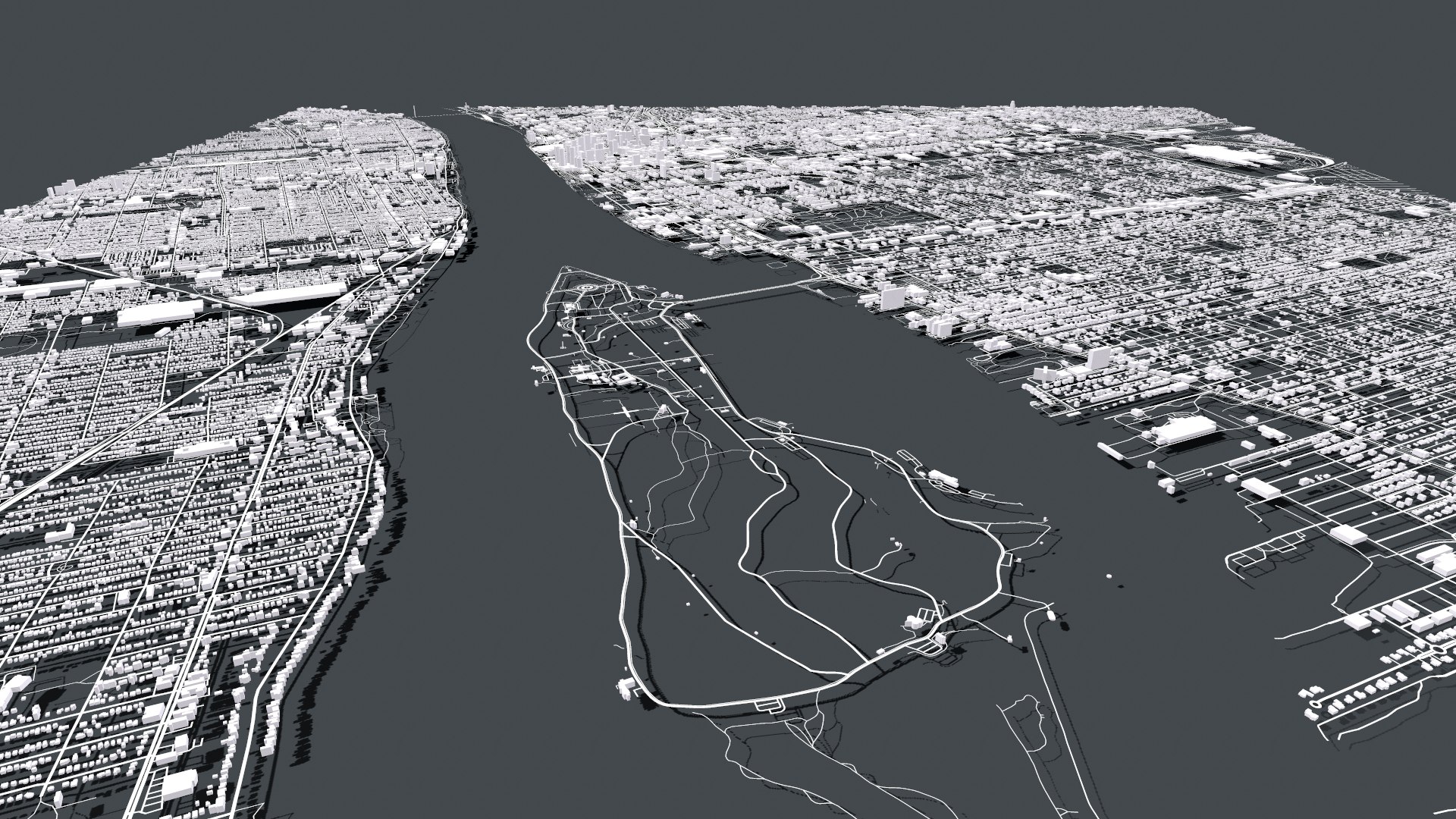 3D model Cityscape Detroit USA - TurboSquid 1758752