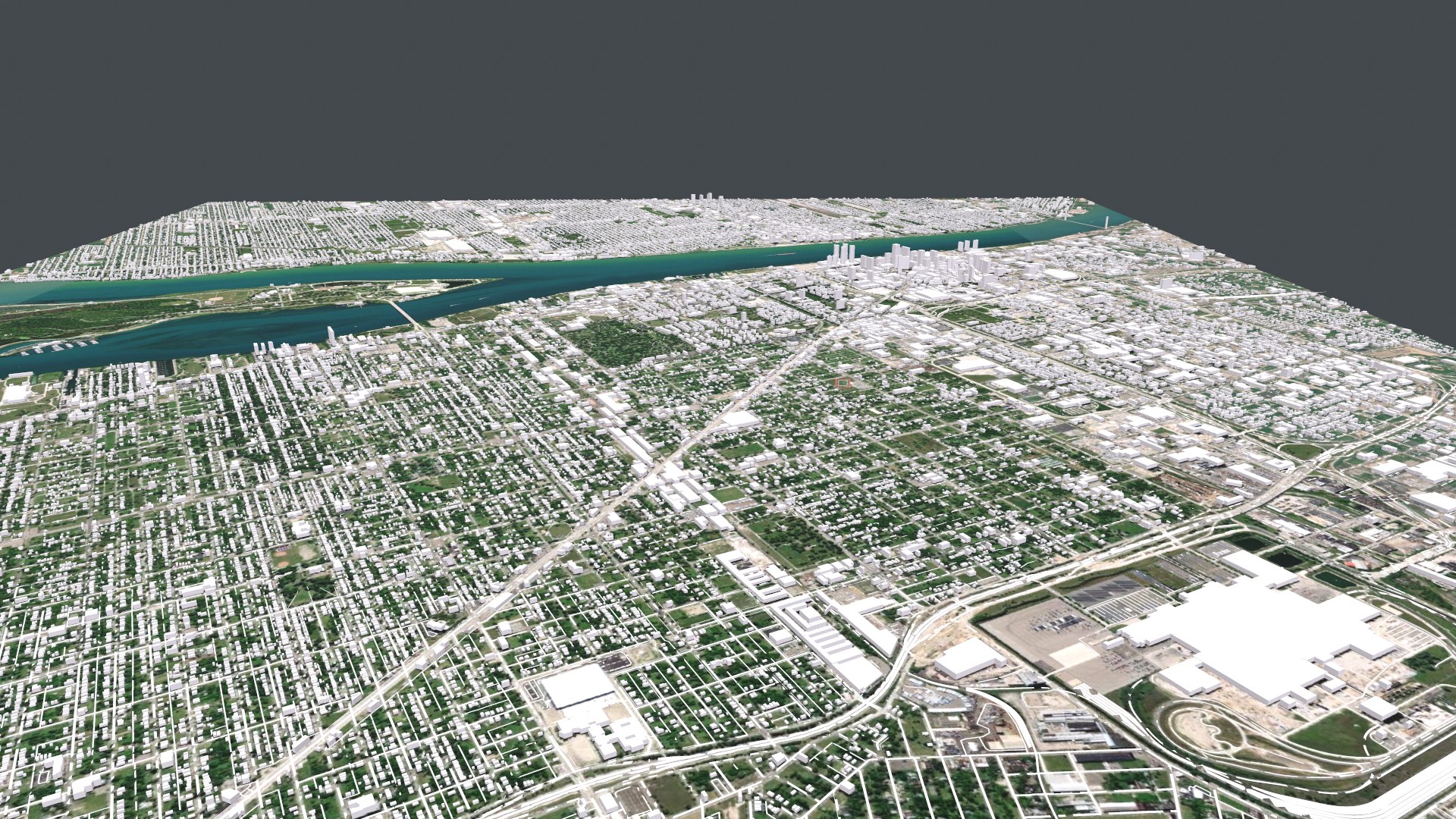 3D model Cityscape Detroit USA - TurboSquid 1758752