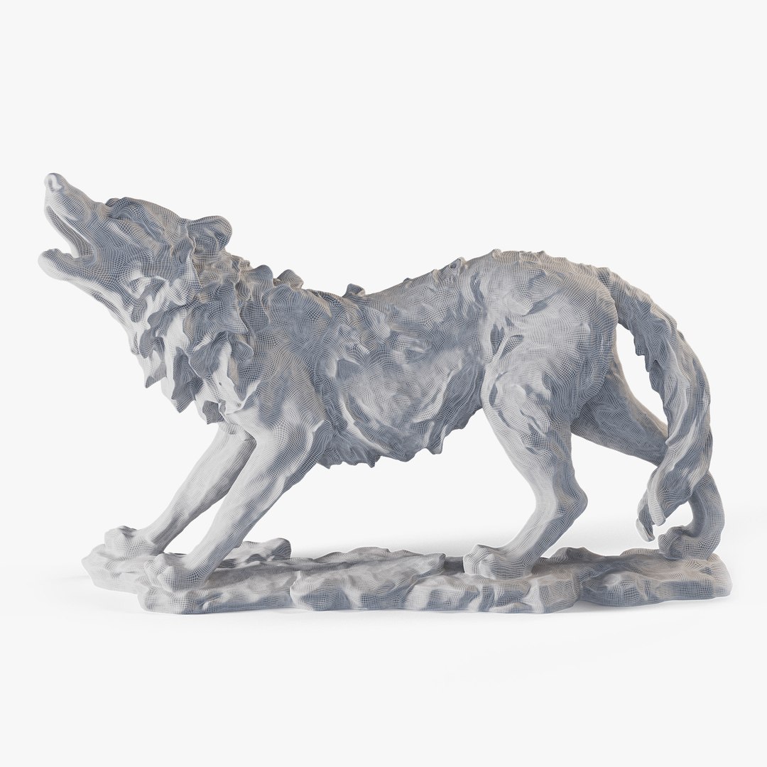 Wolf Statue 3D Model - TurboSquid 2187638