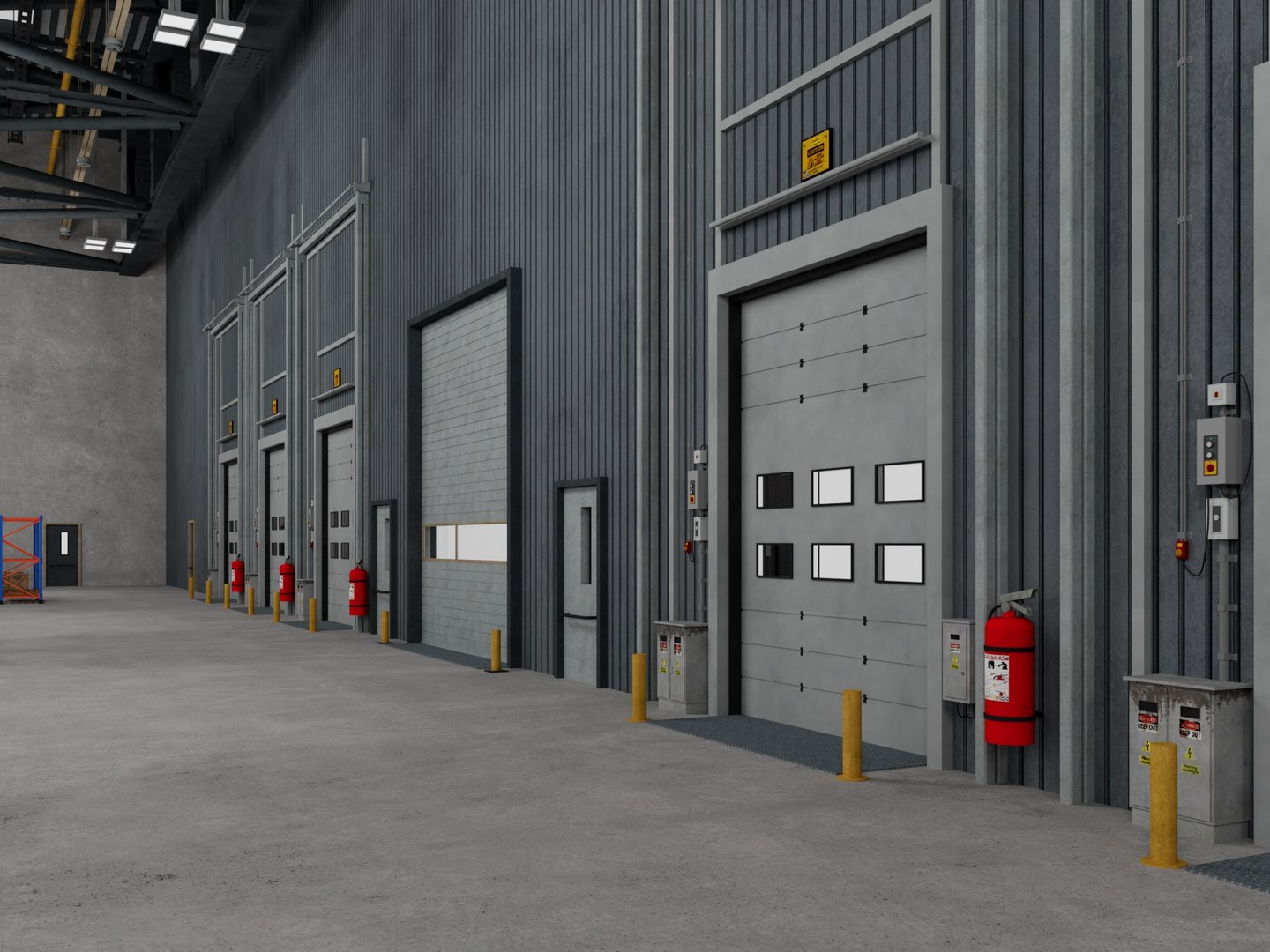 Warehouse Logistic 11 Interior And Exterior 3D Model - TurboSquid 2380057