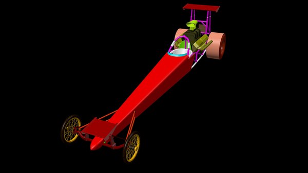 modelo 3d dragster racing car - TurboSquid 2086927