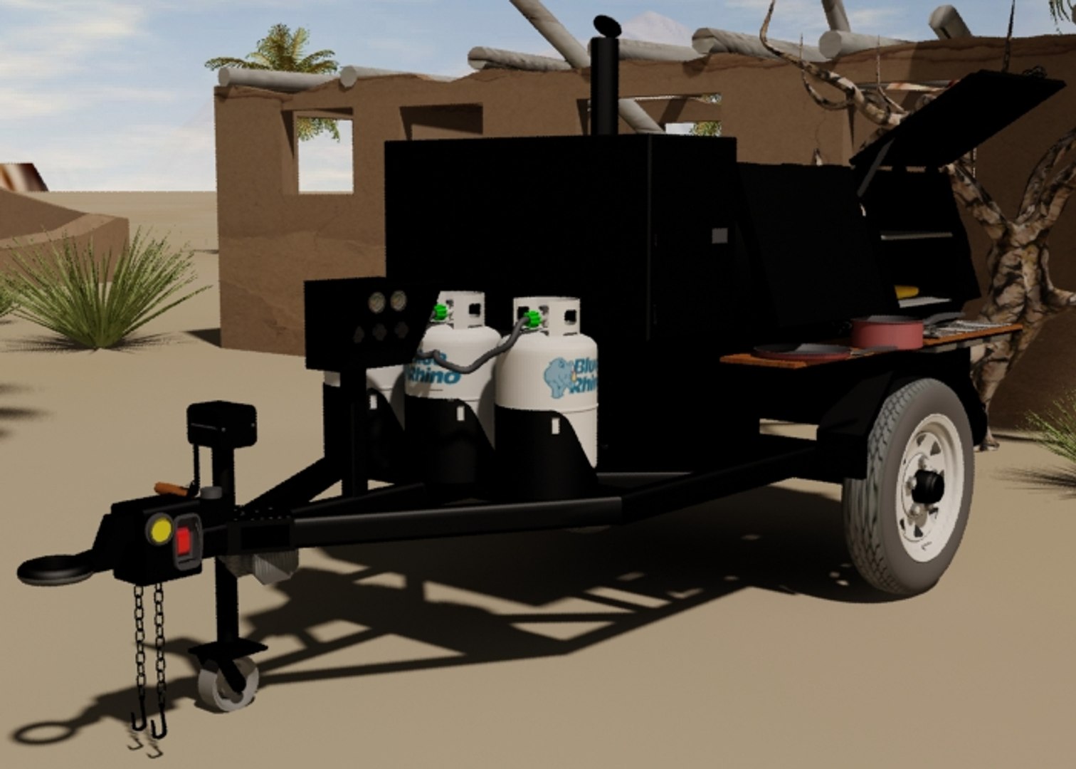 3ds max propane gas single axle